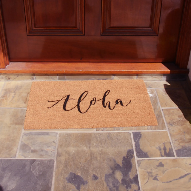 Rubber-Cal Tropical Aloha Doormat Kit 18 x 30 2 Door Mats - Tropical ...