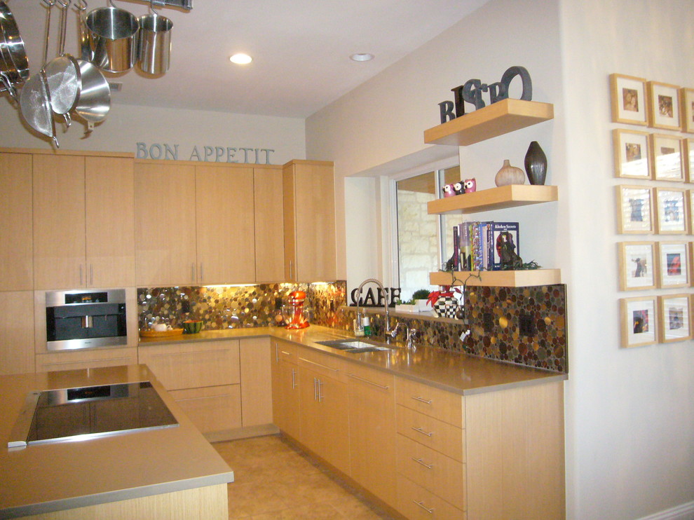 Rift Cut Oak Kitchen Remodel - Contemporary - Kitchen - Austin - by CJ ...