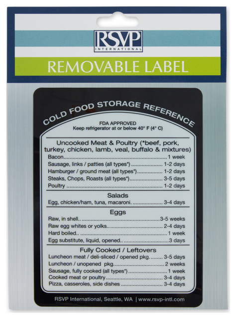 Removable Cold Storage Label - Kitchen Storage And Organization - by ...