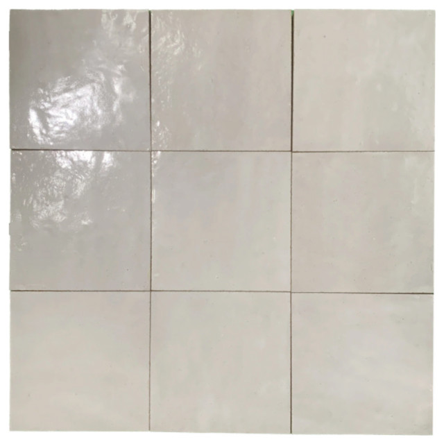 Contemporary Zellige Off-White, Sample Piece - Traditional - Tile - by ...