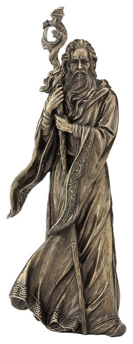 Merlin, Myth and Legend Statue - Traditional - Decorative Objects And ...