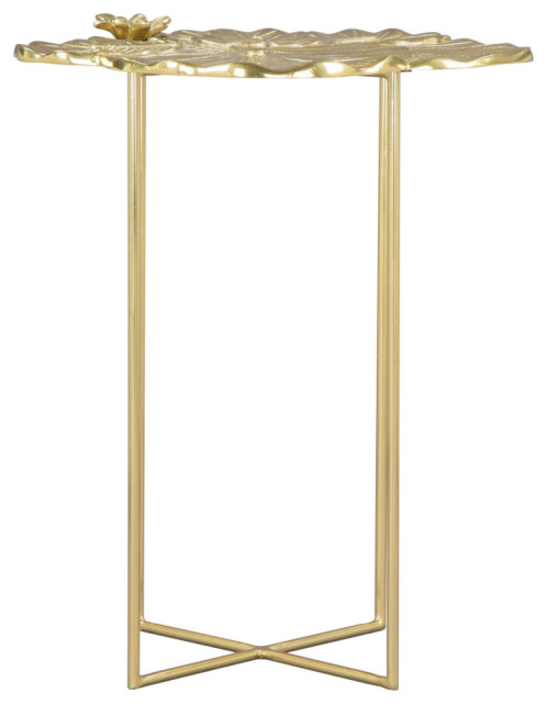 Hurley Side Table Gold - Contemporary - Side Tables And End Tables - by Virgil Stanis Design | Houzz