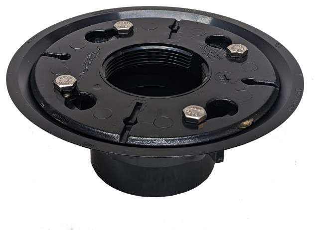 SereneDrains Shower Floor 2 Inch Drain Base Flange with Fitting Gasket ...