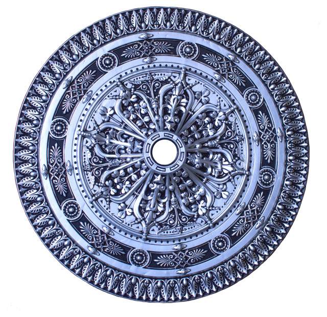 Artistry Lighting, Round 38" Antique Silver Ceiling Medallion (ARP11-FZ ...