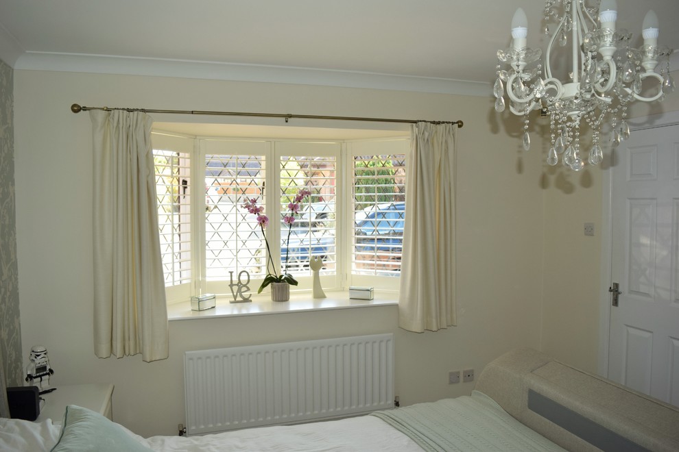 How to dress a Bay Window with shutters - Shabby-chic Style - Dorset ...