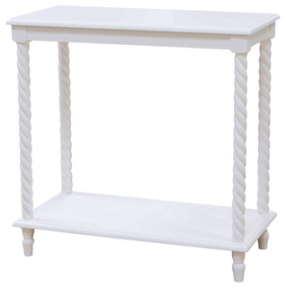 Chair Side Table/2 Tier Shelves - Traditional - Side Tables And End ...