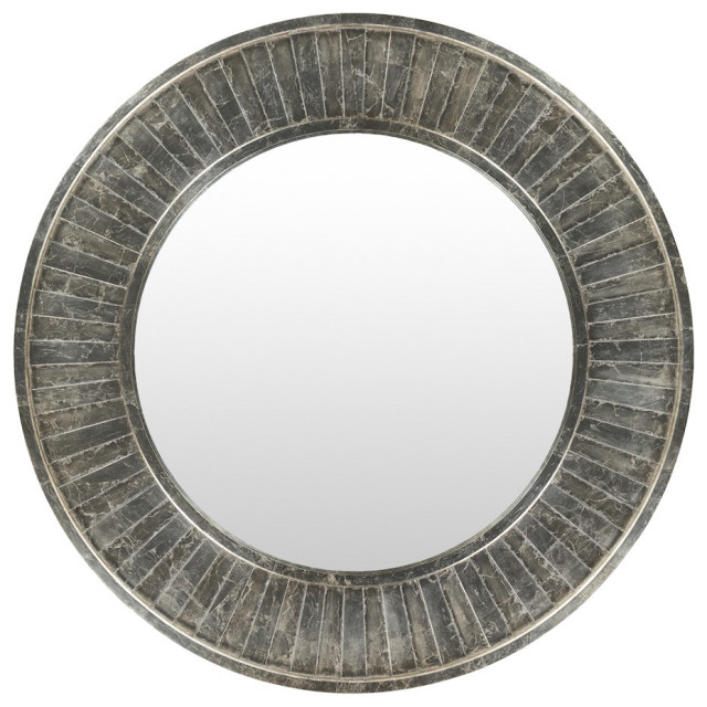 Signal Wall Mirror by Surya, Silver - Farmhouse - Wall Mirrors - by ...
