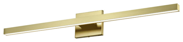 Arandel Vanity Light, 4"D, 18W LED, White Acrylic Diffuser - Modern ...