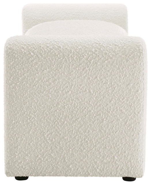 MODWAY Waverly Boucle Fabric Bench - Transitional - Upholstered Benches ...