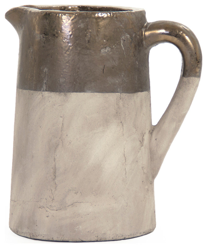 Large Ceramic Pitcher - Farmhouse - Pitchers - by Zentique, Inc. | Houzz