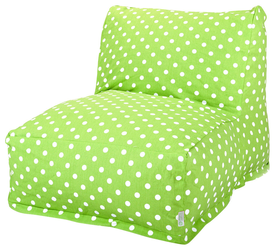 Majestic Home Goods Small Polka Dot Bean Bag Chair Lounger ...