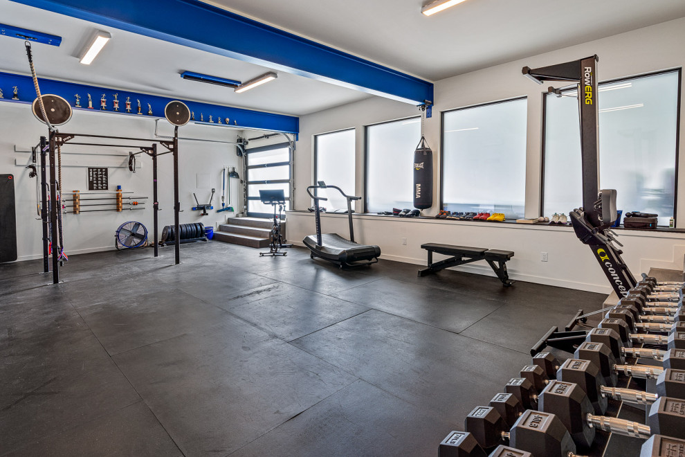 Seward Park Industrial - Home Gym - Seattle - by H2D Architecture ...