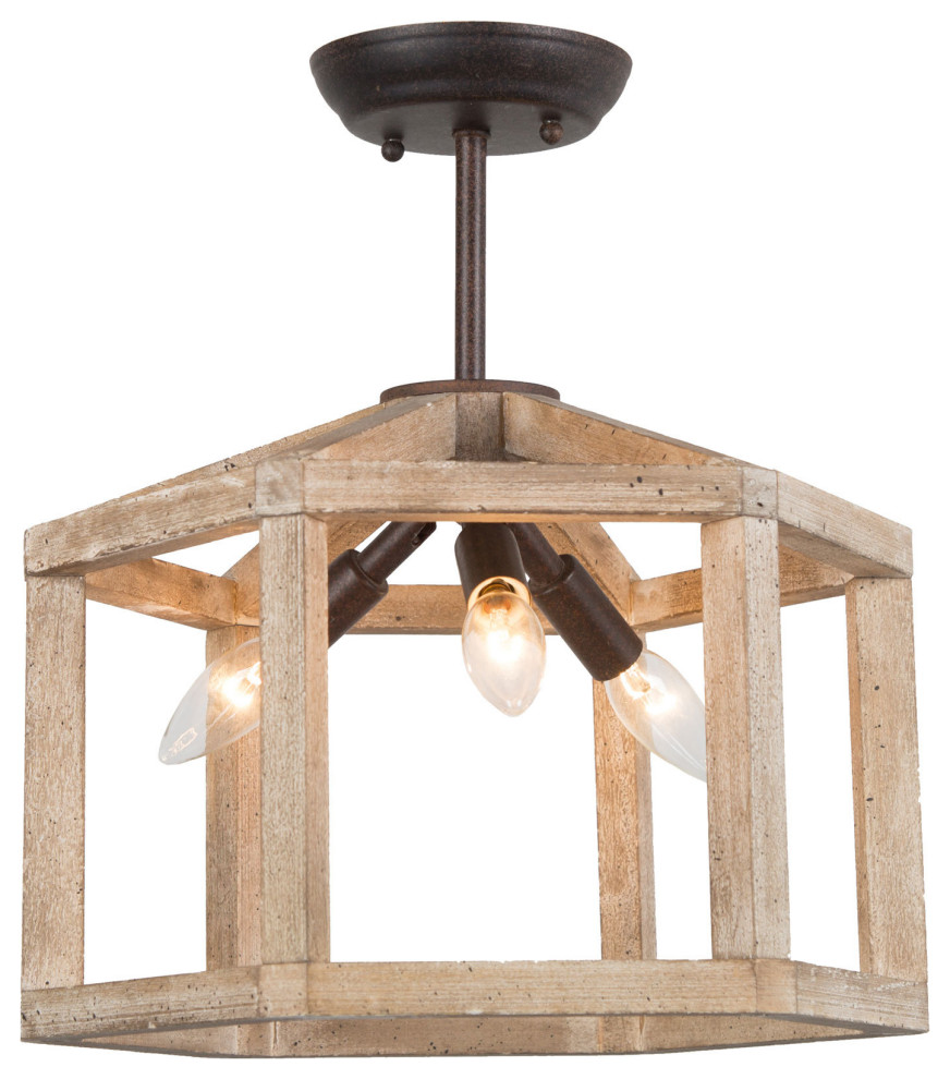 Farmhouse Ceiling Light Fixture, 3-Light - Farmhouse - Pendant Lighting ...