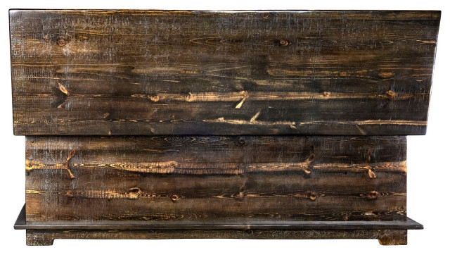 Big Sky Collection Rugged Sawn 4' Blanket Chest - Rustic - Accent And ...