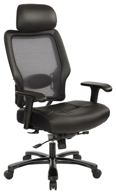 Executive Big and Tall Chair, Black - Contemporary - Office Chairs - by ...