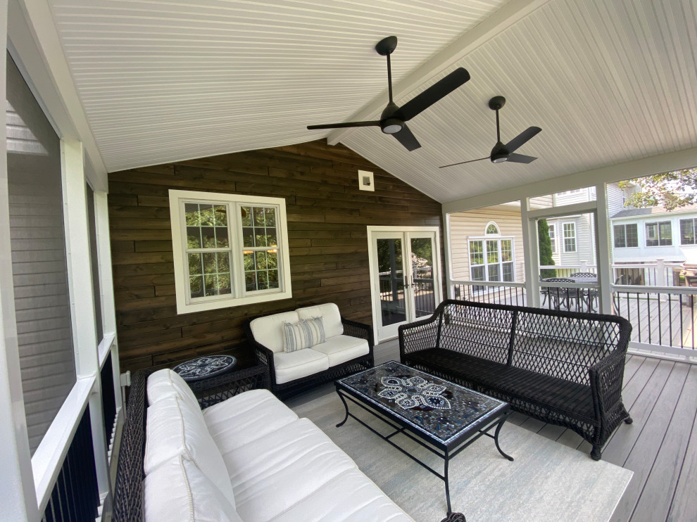 Screened Porch-TimberTech Pro Storm Gray Reserve Deck - TimberTech ...