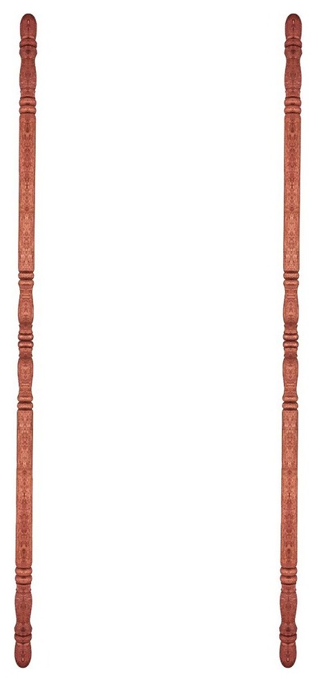 Hardwood Corner Guard 39-1/2" H x 1" Dia. 90 Degree Notch Pack of 2 ...