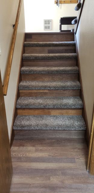 Southwind Vinyl Plank and Carpet Hybrid Stairs - Modern - Staircase ...
