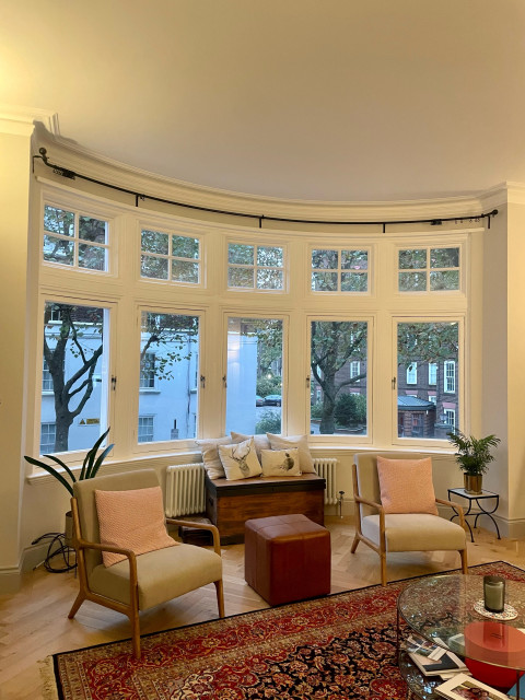 Bespoke bay window pole for this incredible renovation - Contemporary ...