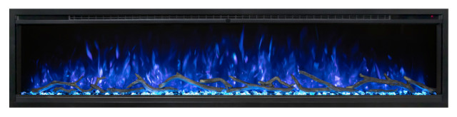 Modern Flames SPECTRUM SLIMLINE 74″ Linear Electric Fireplace SPS-74B ...
