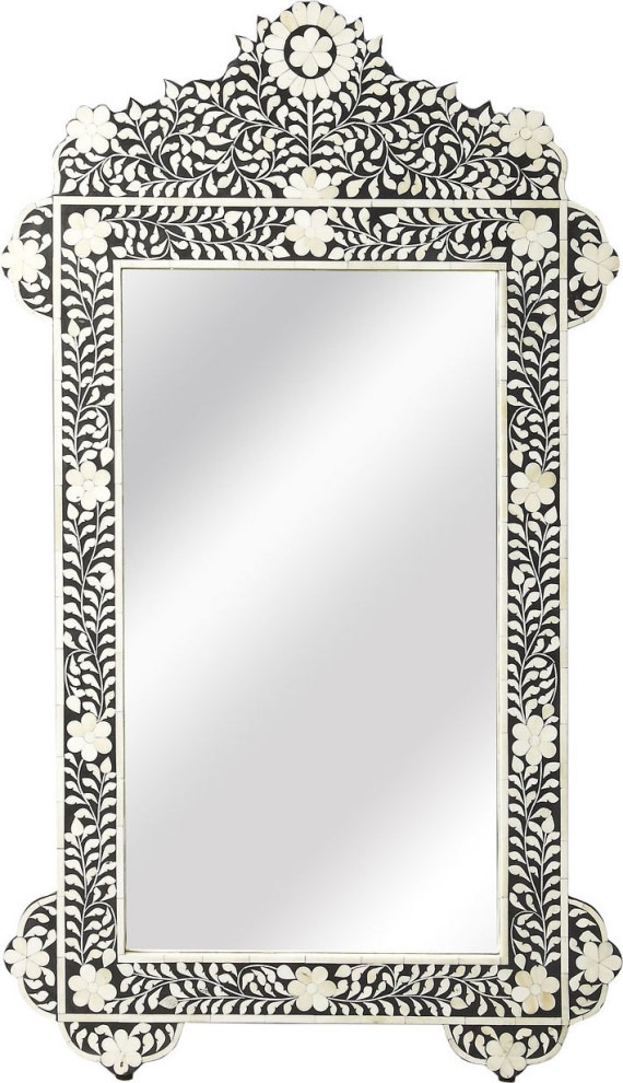 Bone Inlay Wall Mirror - Mediterranean - Wall Mirrors - by HedgeApple ...