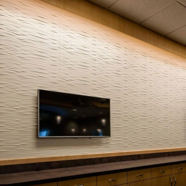 Gobi Horizontal 4ft. x 8ft. Glue Up PVC 3D Wall Panels - Contemporary ...