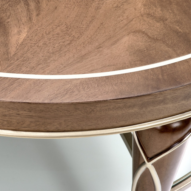 Villa Cherie Oval Cocktail Table - Hazelnut - Midcentury - Coffee ...