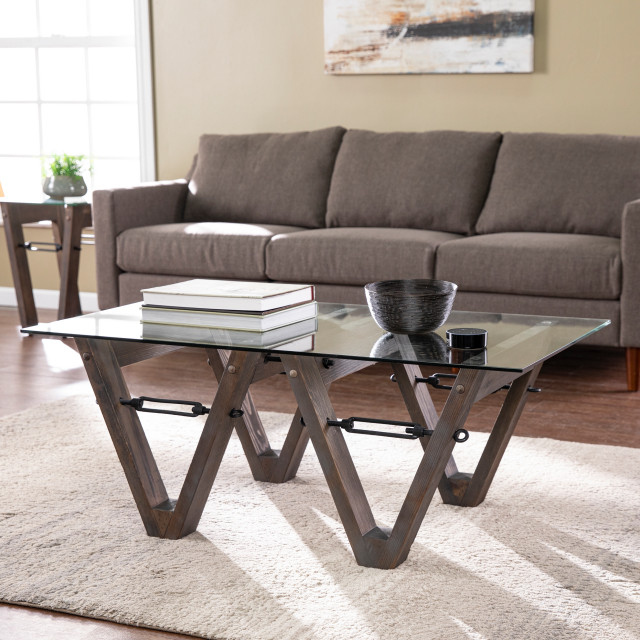 Kian Reclaimed Wood Cocktail Table - Industrial - Coffee Tables - by ...