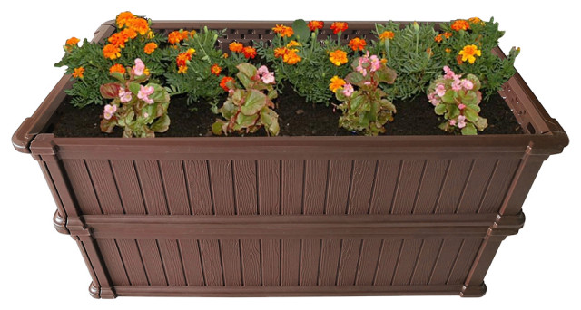 Modern Home Raised Garden Bed Kit - Stackable Modular Flower/Planter ...