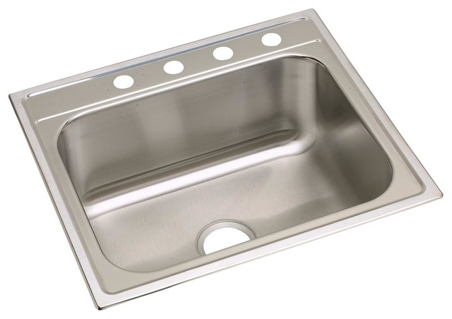 Elkay Dayton Stainless Steel 25"x22"x10-1/4" Top Mount Sink DPC12522103 ...