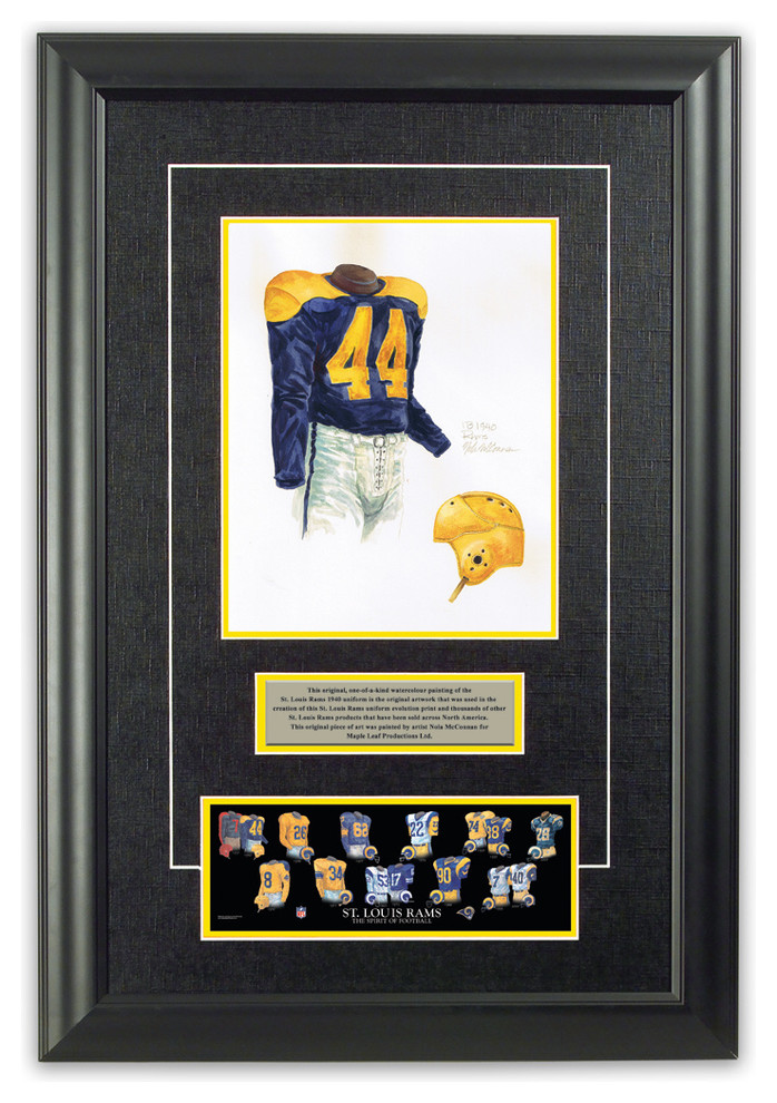 Original Art of the NFL 1940 St. Louis Rams Uniform - Traditional ...
