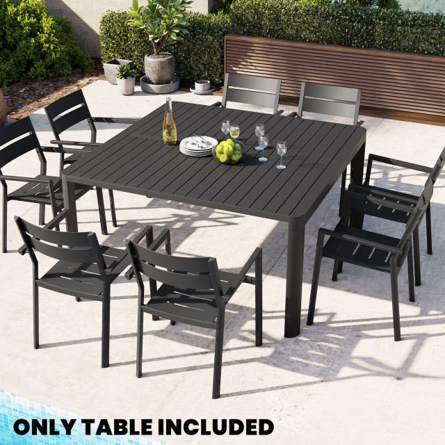 6-8 Person Expandable Aluminum Outdoor Patio Dining Table ...