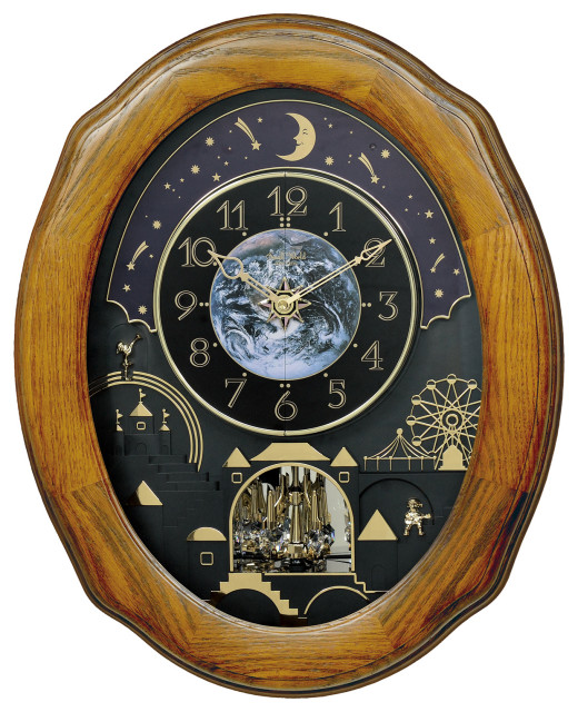 Rhythm's Timecracker Moonlight Wall Clock - Traditional - Wall Clocks ...