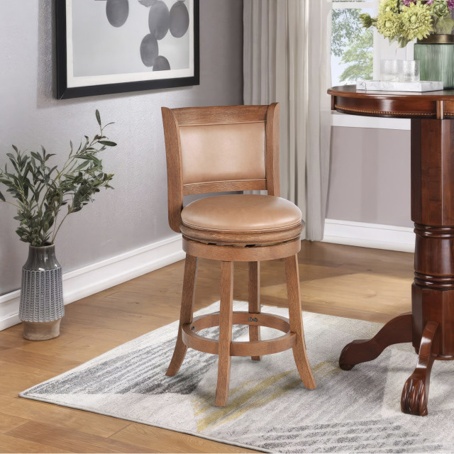 Augusta Swivel Counter Stool - Transitional - Bar Stools And Counter ...