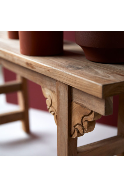 Teak Modern Classic Teak Bench | Tikamoon Adonis - Traditional - Accent ...