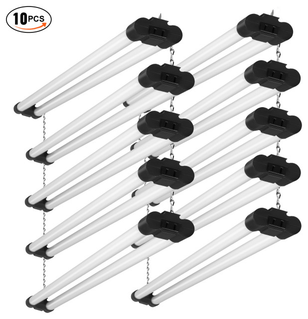 VEVOR 10 Pack 4 FT LED Shop Light 40W Linkable Ceiling Shop Light ...