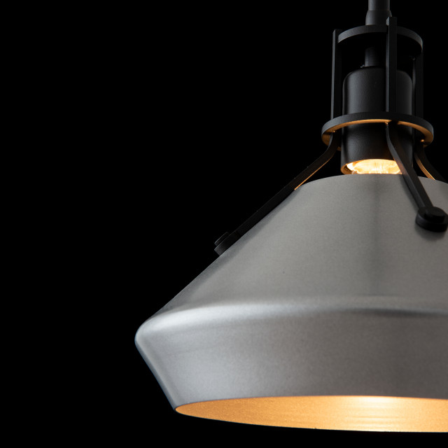 Henry with Chamfer Pendant, Black Finish, Vintage Platinum Accents ...