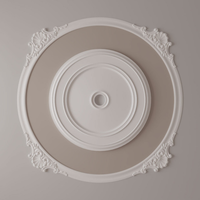 65 3/4"OD x 59 1/8"ID x 3 3/4"W x 1"P Shell Ceiling Ring Kit ...