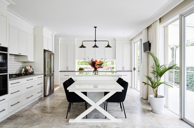 Before & After: A Dowdy Kitchen Made Shaker-Style Spectacular | Houzz NZ