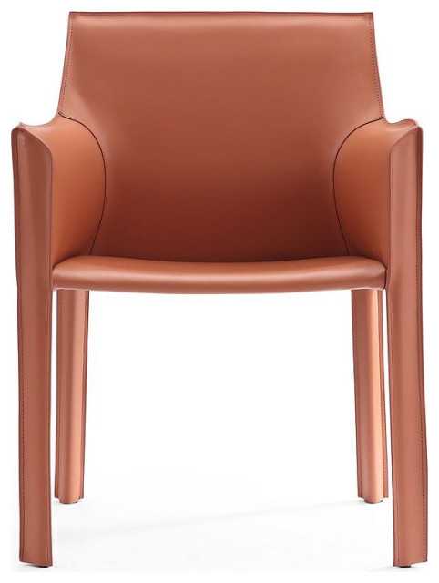 Vogue Arm Chair, Clay - Midcentury - Dining Chairs - by Skyline Decor ...