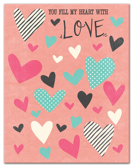 You Fill My Heart With Love Wall Art, 11x14 - Contemporary - Prints And ...