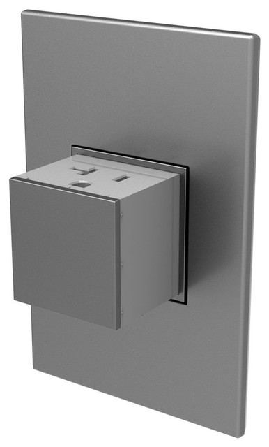 Adorne ARPTR201GM2, Pop-Out Outlet, 20AMP, 1-Gang - Contemporary ...