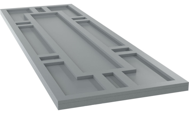 True Fit PVC Bungalow Fixed Mount Shutters, Per Pair, Ocean Swell, 12 ...