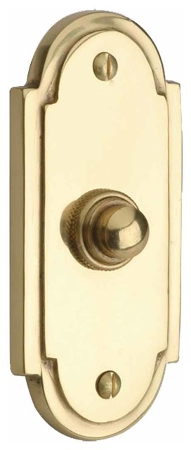 Colonial Brass Door Bell 4" Traditional Push Button Long Lasting ...