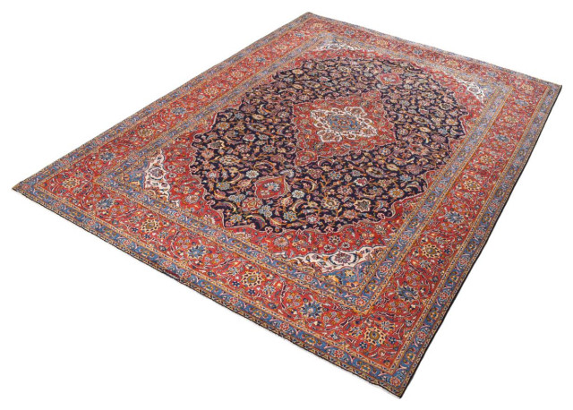 Persian Rug Keshan 13'7"x9'5" Hand Knotted, 13'7"x9'5" - Traditional ...