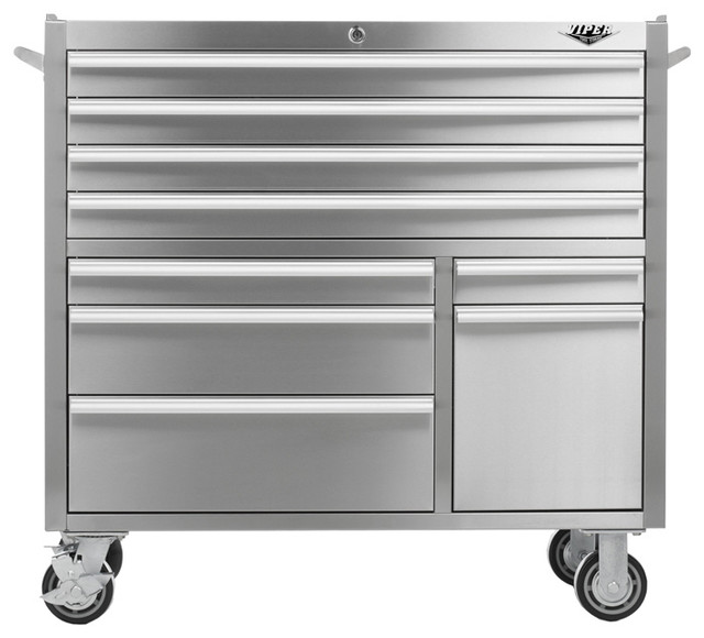 41" 9-Drawer 304 Stainless Steel Rolling Tool Cabinet - Industrial ...