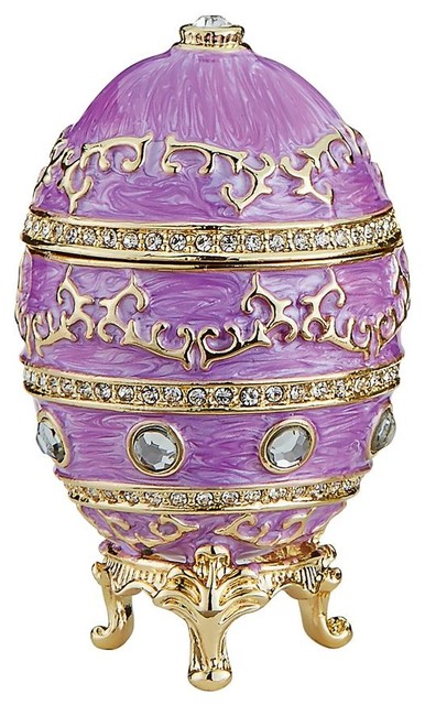 Pastel Magenta Imperial Baroque Egg - Contemporary - Decorative Objects ...