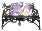 Bird Bench - Eclectic - Outdoor Benches - by Wildlife Wonders | Houzz