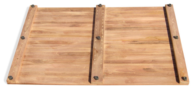 Indoor/Outdoor Teak Shower Mat...36" x 30" X 1.5" 14 lbs, by Windsor ...