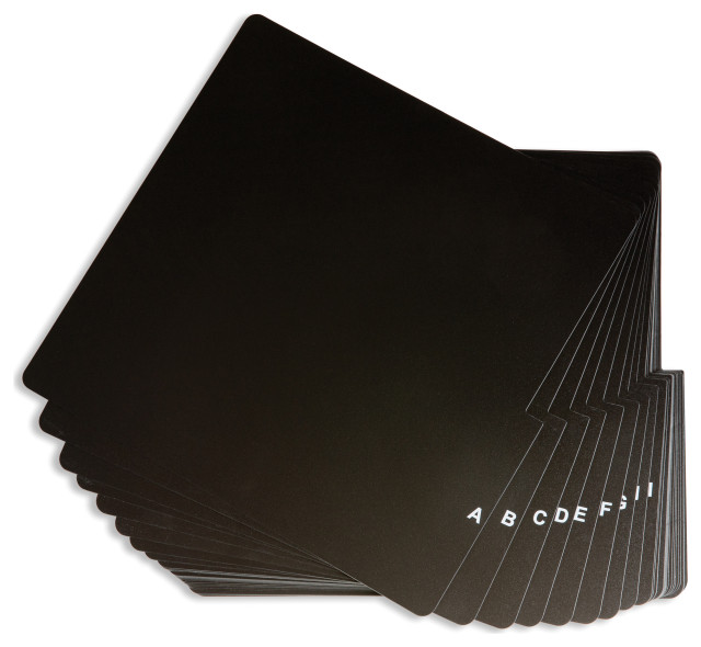 A-Z Vinyl Dividers, Black - Desk Accessories - by Crosley Brands | Houzz